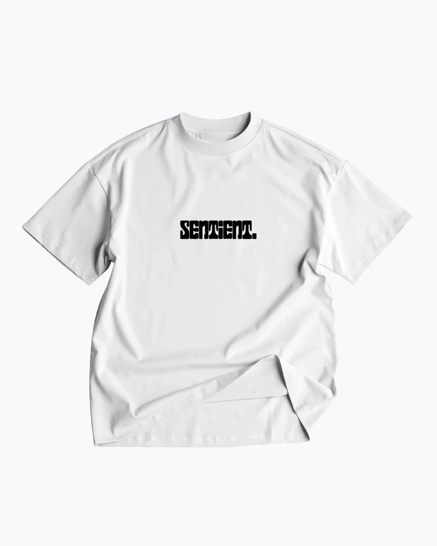 White Heavyweight Sentient Logo Tee
